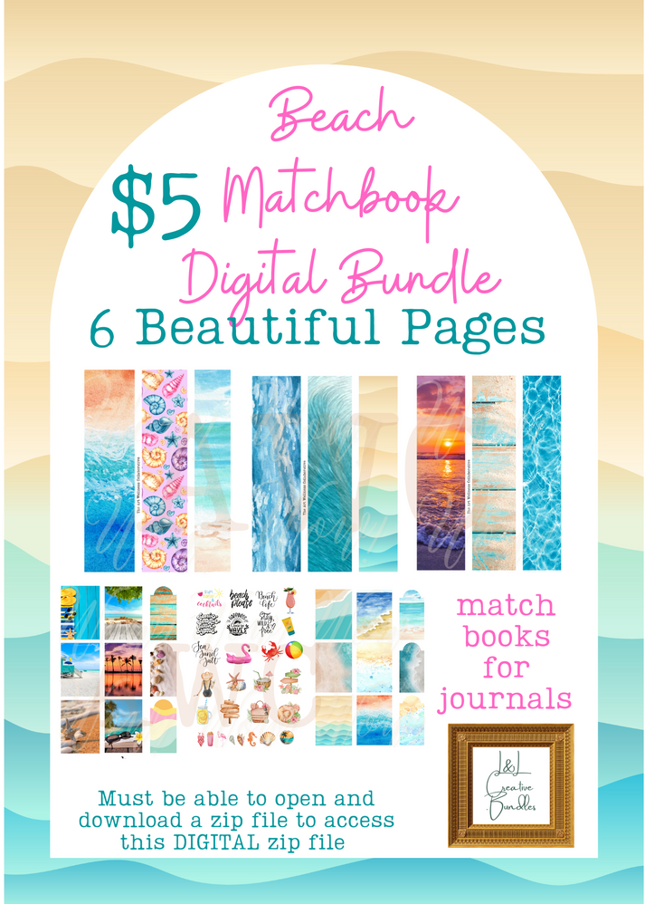 Beach Matchbook Digital Bundle – Art Wellness Marketplace